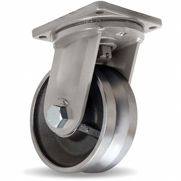 Hamilton - V Groove Caster: 10" Wheel Dia, 2" Wheel Width, 16,000 lb ...