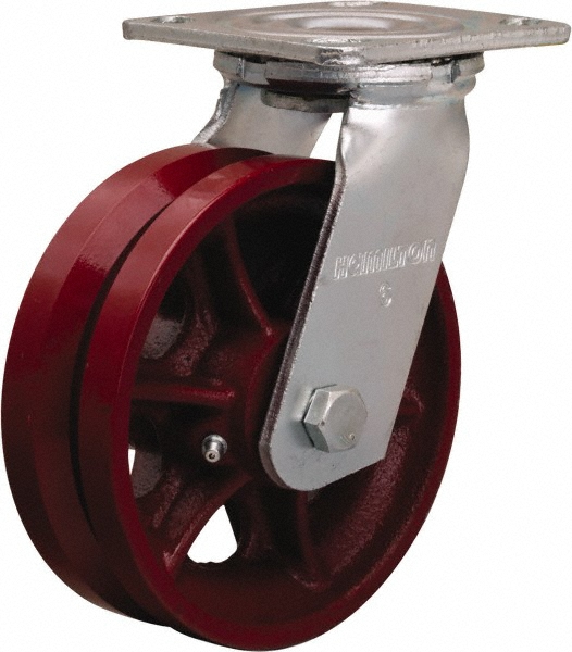 Hamilton - V Groove Caster: 6" Wheel Dia, 2" Wheel Width, 900 lb ...