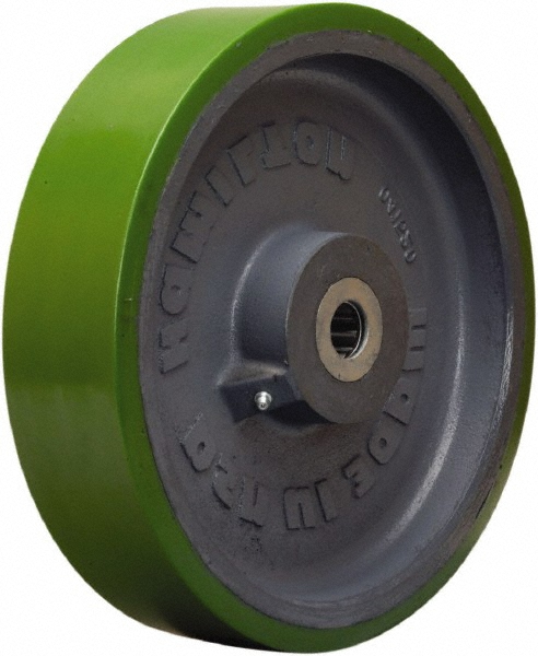 Hamilton - Caster Wheel: Polyurethane on Cast Iron, 12" Dia, 3" Wide, 1 ...