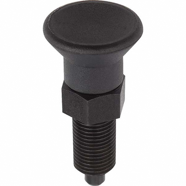 KIPP - 3/4-10, 23mm Thread Length, 10mm Plunger Dia, Locking Pin Knob ...