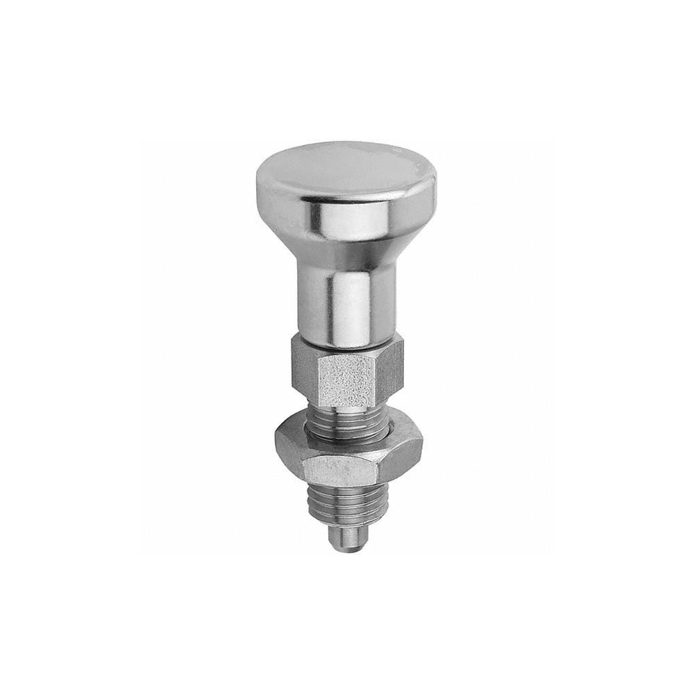 KIPP - M12x1.5, 17mm Thread Length, 6mm Plunger Diam, Hardened Locking ...