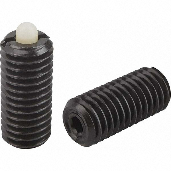 KIPP - Threaded Spring Plunger: 1/4-20, 0.7874" Thread Length, 0.1063 ...