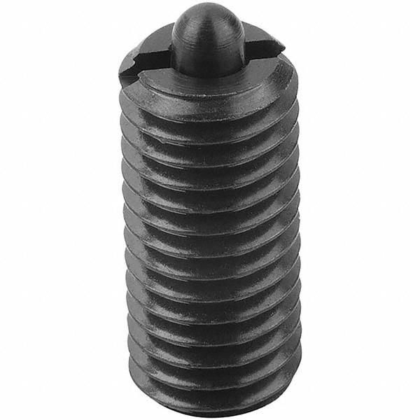 KIPP - Threaded Spring Plunger: M16, 1.2598" Thread Length, 0.2953" Dia ...