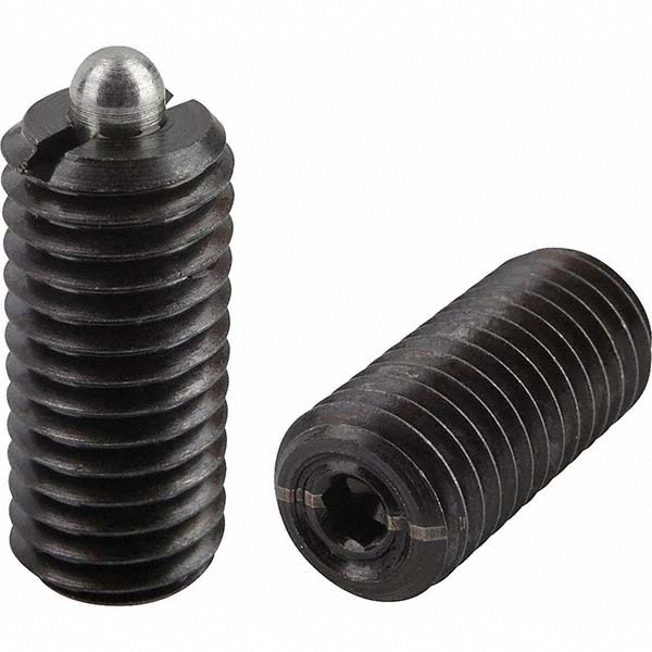 KIPP - Threaded Spring Plunger: 5/16-18, 0.8661" Thread Length, 0.1378 ...