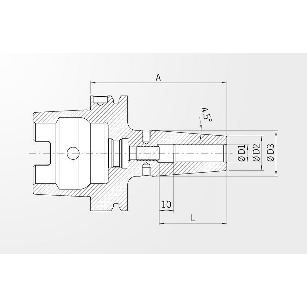 HAIMER - Shrink-Fit Tool Holder & Adapter: HSK80A Taper Shank, 0.7087 ...