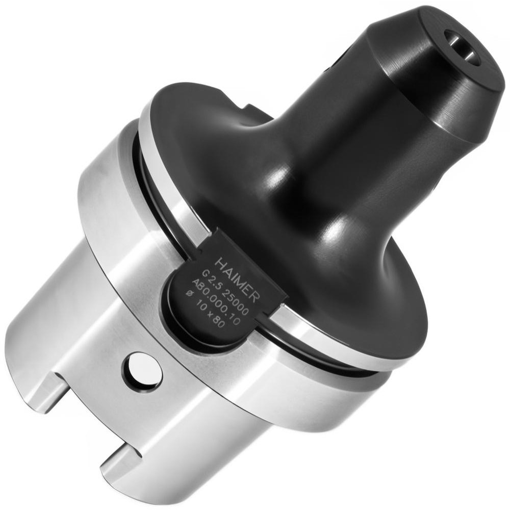 HAIMER - End Mill Holder: HSK80A Taper, Taper Shank, 25.00 mm Hole Dia ...