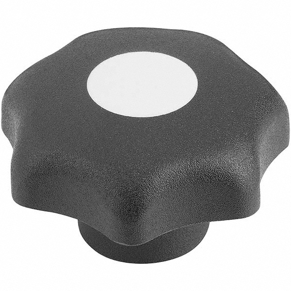 KIPP - Star Knob: 63.00 mm Head Dia, 7-Point, Thermoplastic Elastomer ...