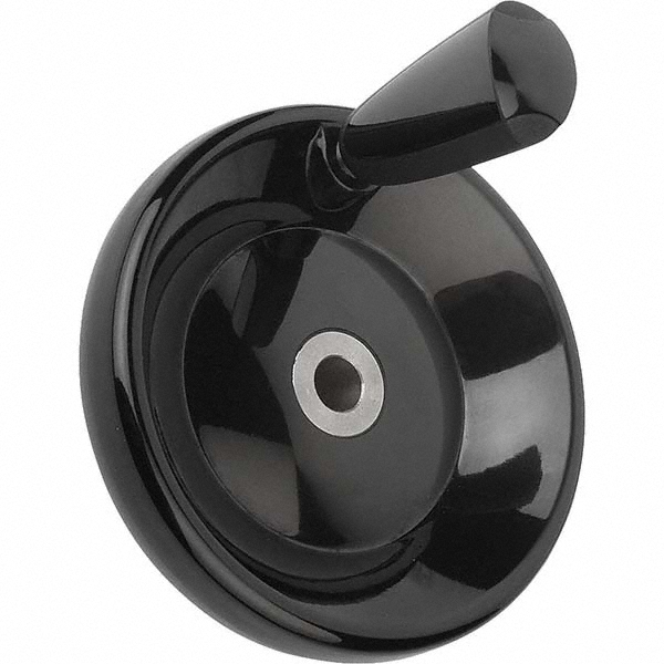 KIPP - 100mm Diameter Solid Handwheel with Handle | MSC Direct