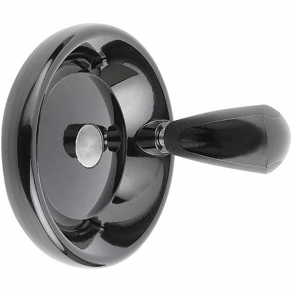 KIPP - 160mm Diameter Solid Handwheel with Handle | MSC Direct