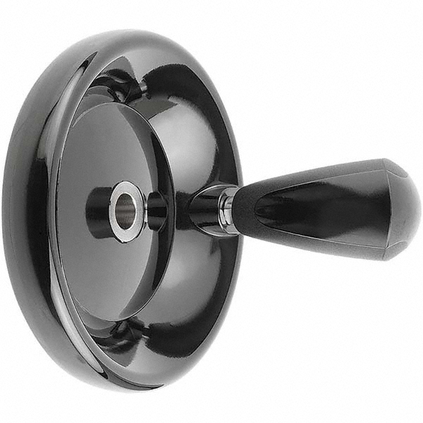 KIPP - 140mm Dia Solid Handwheel with Handle | MSC Direct