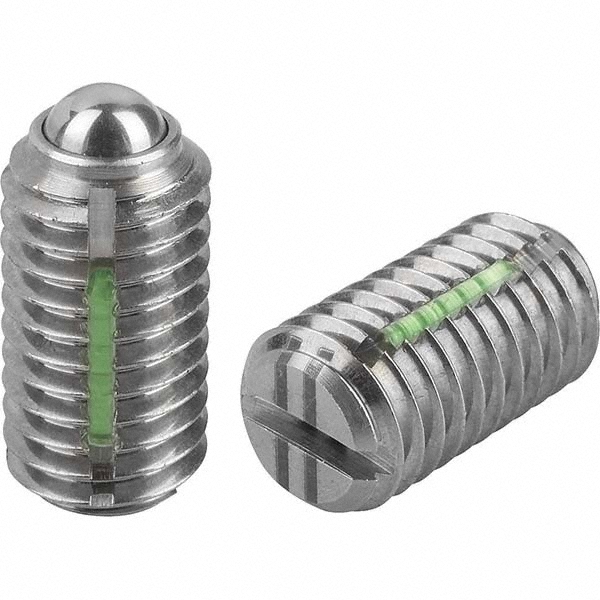 KIPP - Threaded Ball Plunger: 1/4-20, 0.1378" Ball Dia, 0.5512" Body ...
