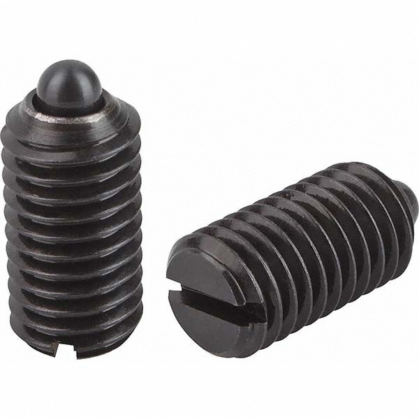 KIPP - Threaded Spring Plunger: #10-32, 0.4724" Thread Length, 0.0945 ...