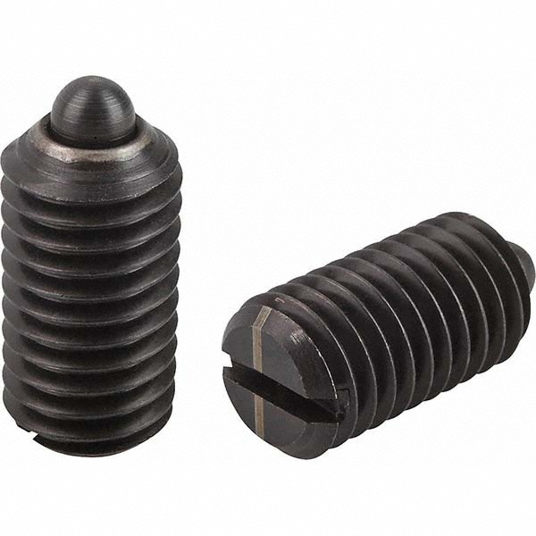 KIPP - Threaded Spring Plunger: 1/2-13, 0.8661" Thread Length, 0.2362 ...
