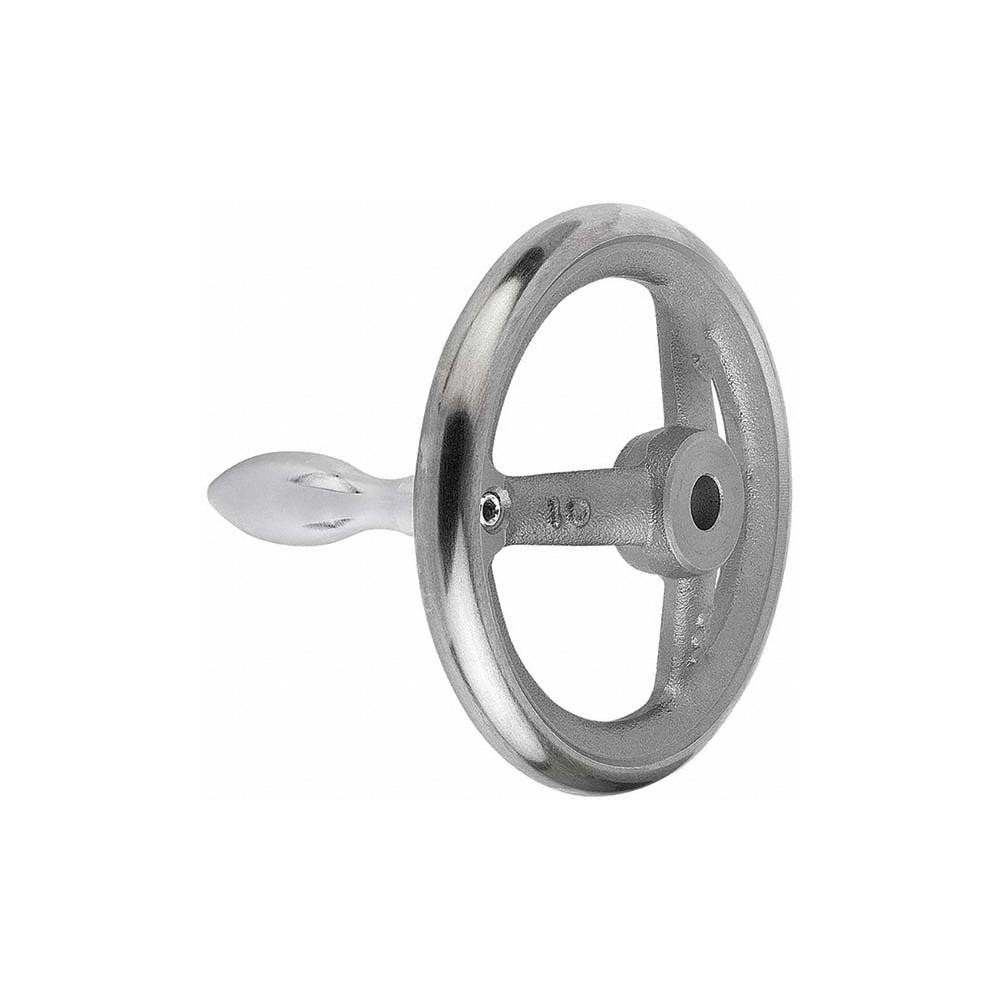 KIPP - Spoked Handwheel: Solid Handle, Polished Finish | MSC Direct