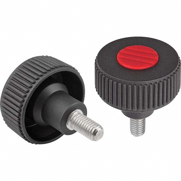 KIPP - 5/16-18, 50mm Diam Knurled Knob | MSC Direct
