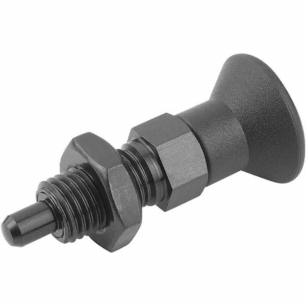 KIPP - M6x0.75, 10mm Thread Length, 3mm Plunger Dia, Hardened Locking ...