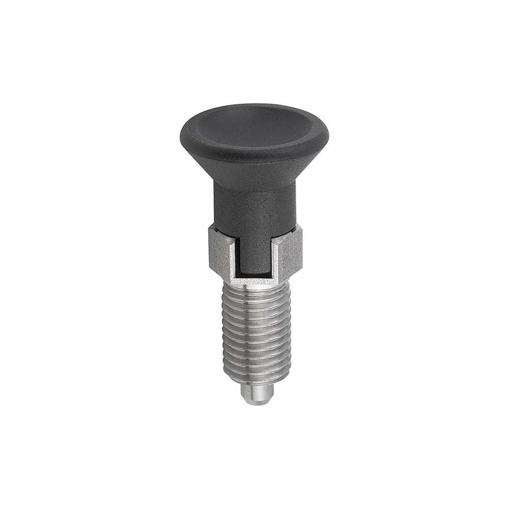 KIPP - M8x1, 13mm Thread Length, 4mm Plunger Dia, Locking Pin Knob ...