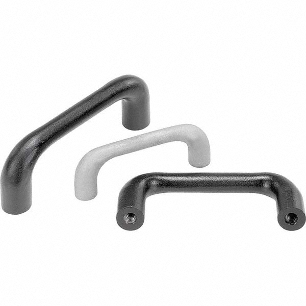 KIPP - 140mm Between Centers, M12 Hole, Cast Iron Tubular Pull Handle ...