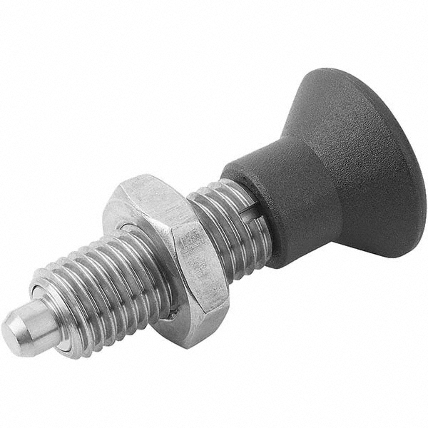 KIPP - M12x1.5, 28mm Thread Length, 6mm Plunger Dia, Hardened Locking ...