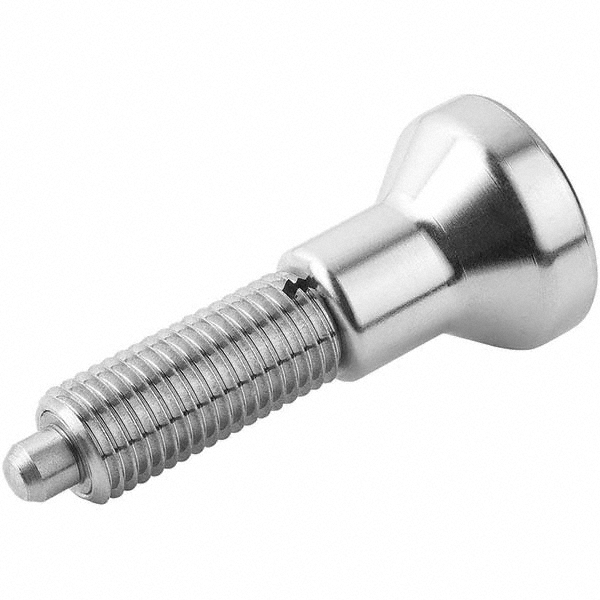 KIPP - M6x0.75, 17mm Thread Length, 3mm Plunger Dia, Locking Pin Knob ...