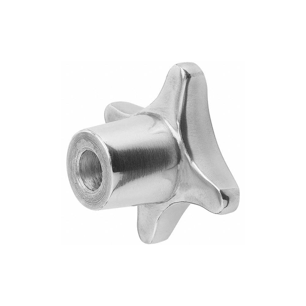 KIPP - Lobed (Palm-Grip) Knob: 63.00 mm Head Dia, 4-Point, Aluminum ...