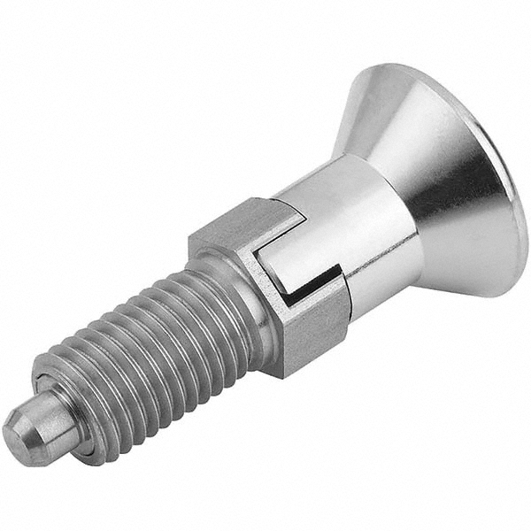 KIPP - M8x1, 13mm Thread Length, 4mm Plunger Dia, Hardened Locking Pin ...