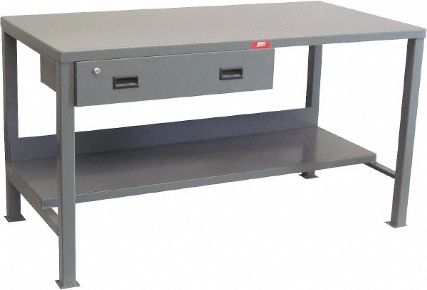 Jamco - Heavy-Duty Work Bench with Drawer: 60" Wide, 34" High, Powder ...