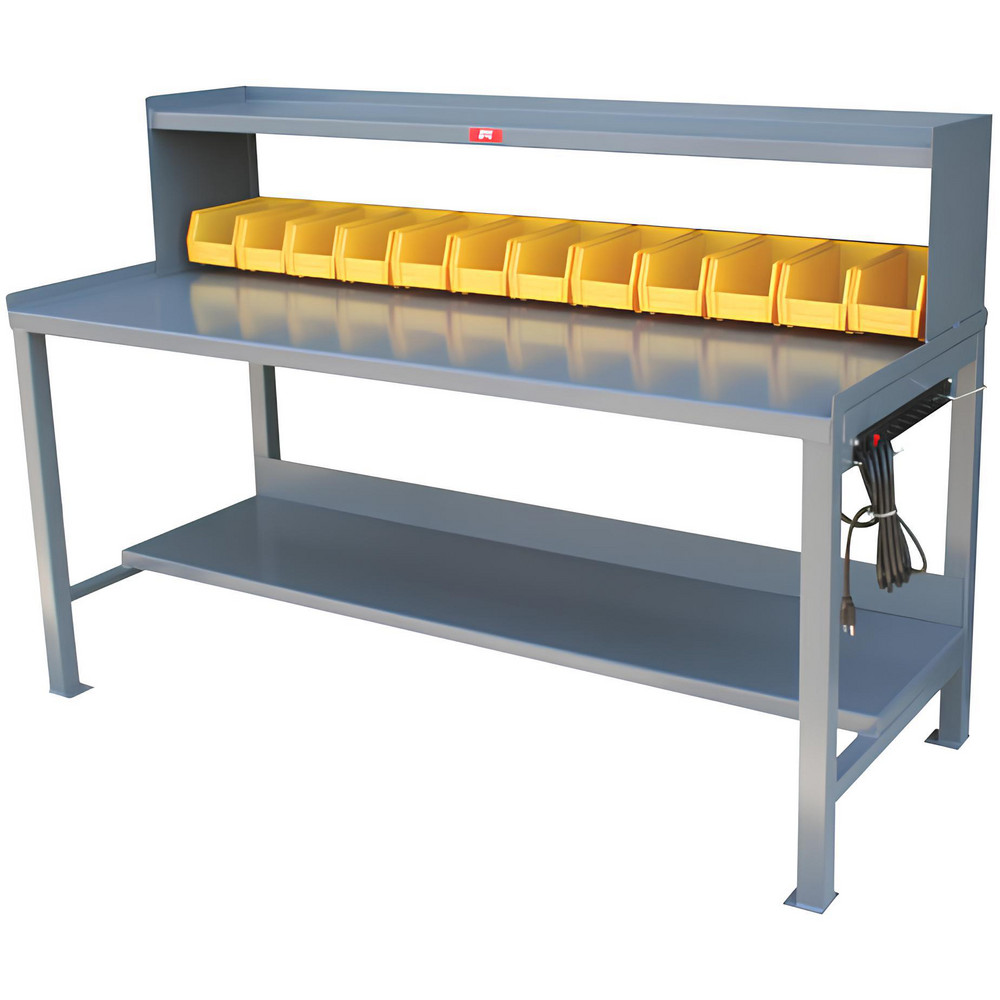 Jamco - Heavy-Duty Work Bench: 72" Wide, 36" Deep, 48" High, Powder ...