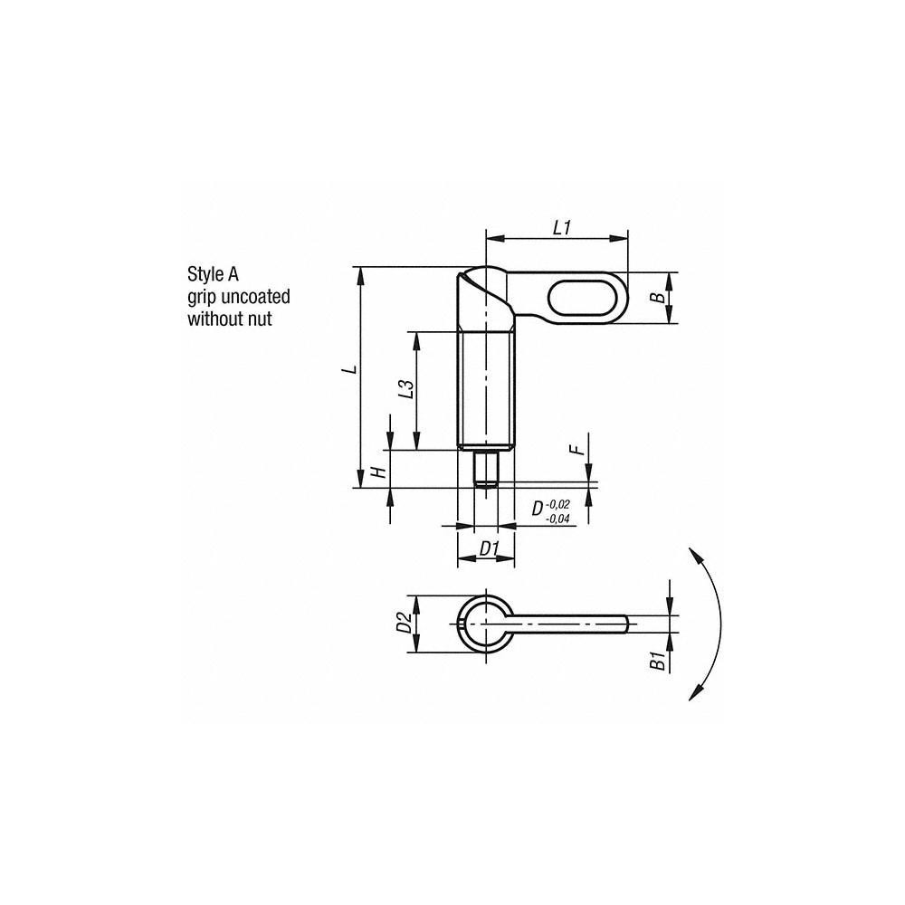 Dynabrade - 30,000 Lb Capacity, 3-1/2 Wide x 6-3/4" Long, Wedge Jack ...