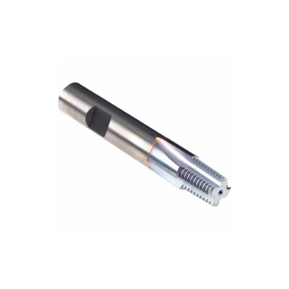 Emuge - Straight Flute Thread Mill: 1/4-19, Internal, 4 Flutes, Solid ...