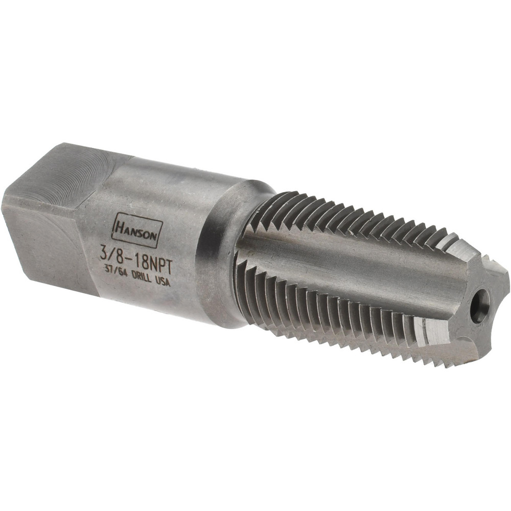 Irwin Hanson - Standard Pipe Tap: 3/8-18, NPT, Taper, 4 Flutes, Carbon ...