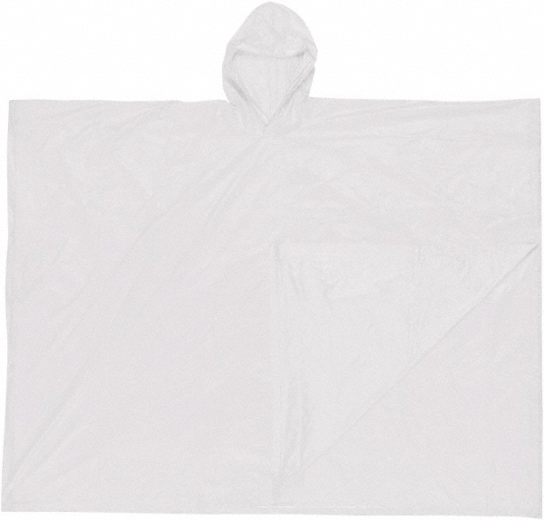 MCR Safety - Rain Poncho: Clear, Polyvinylchloride, Size Universal ...
