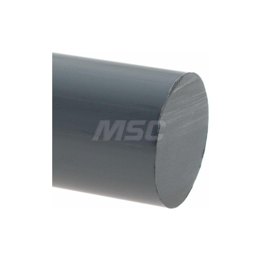 Professional Plastics - Plastic Rod: PVC, 1/4" Dia, 60" Long, Gray ...