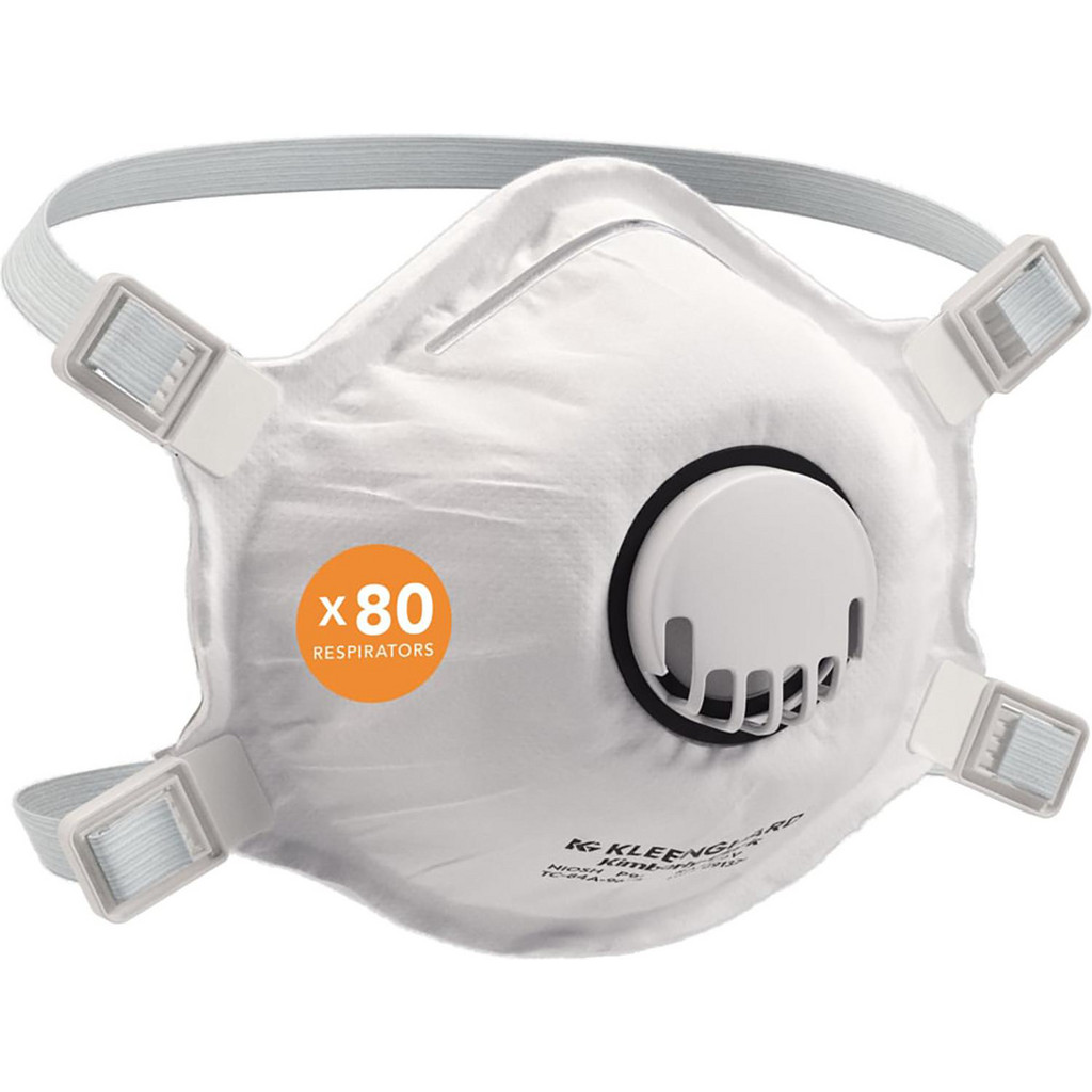 KleenGuard - Particulate Respirator: Nosefoam, White, Size One Size ...