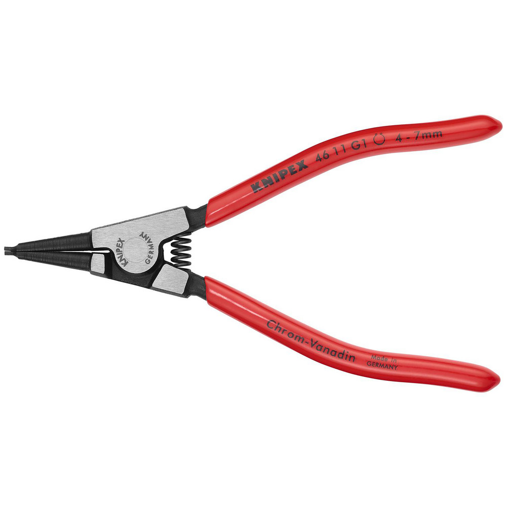 Knipex - Retaining Ring Pliers: Type: Fitting Grip Rings; Tip Angle: 0 ...
