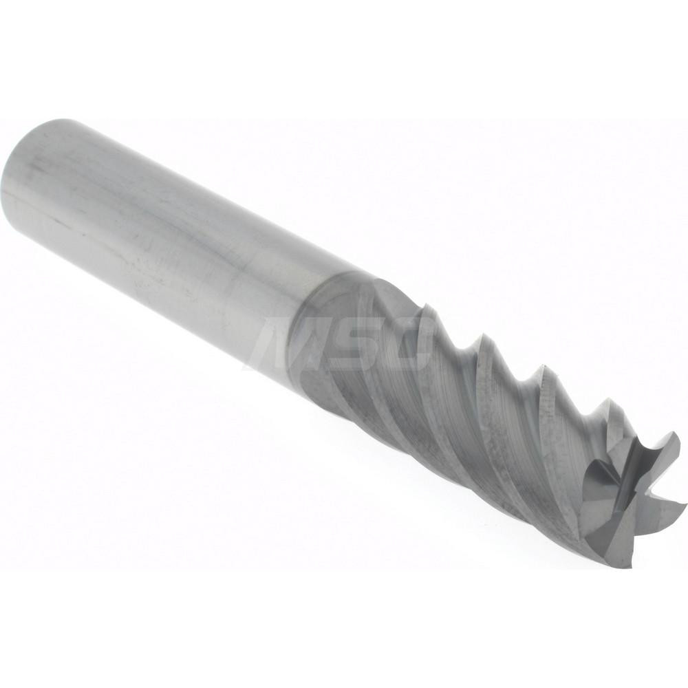 Supermill - Square End Mill: 3/8" Dia, 1" LOC, 5 Flute, Solid Carbide ...
