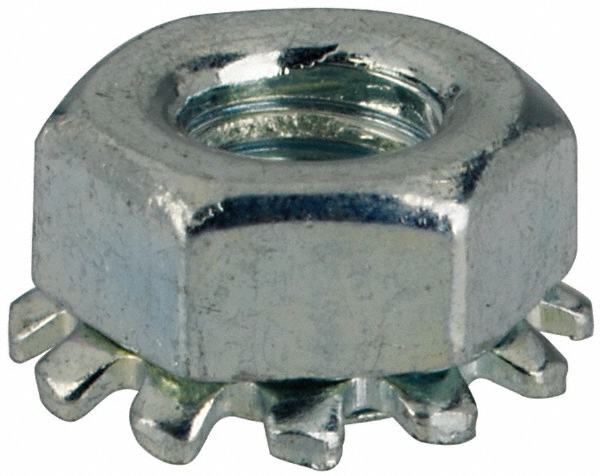 Value Collection - M3x0.5, Zinc Plated, Steel K-Lock Hex Nut with ...