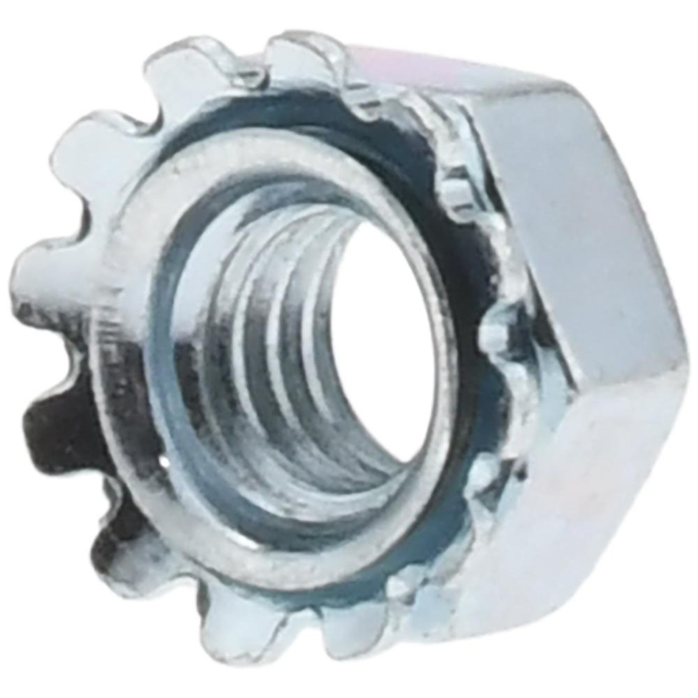 Value Collection - M4x0.7, Zinc Plated, Steel K-Lock Hex Nut with ...
