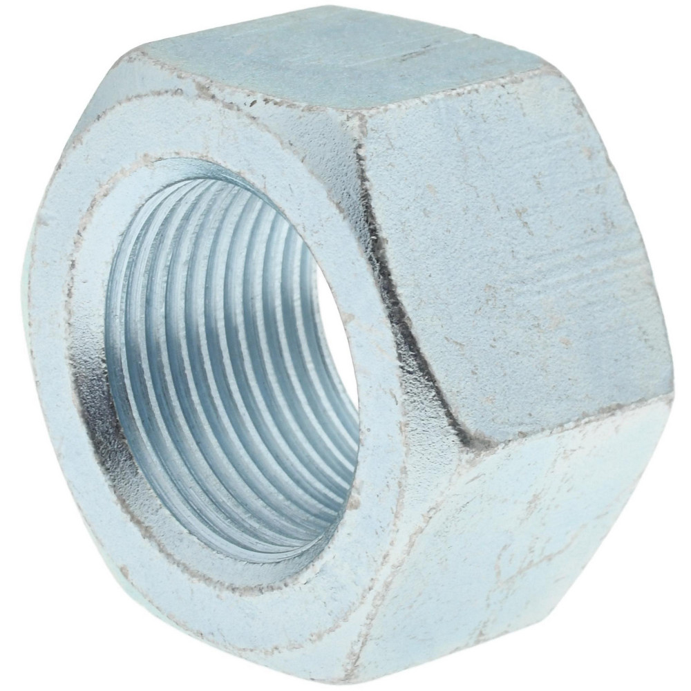 Value Collection - Hex Nut: 1-1/4-12, Grade 5 Steel, Clear Zinc Finish ...