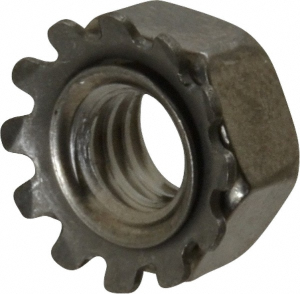 Value Collection - 1/4-20, 0.234" High, Uncoated, Stainless Steel Hex ...