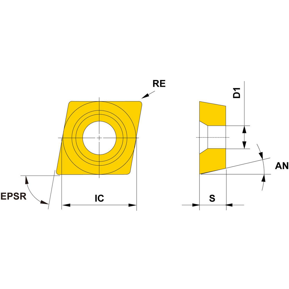 Mitsubishi - Turning Insert: CPMH321 MC6135, Carbide | MSC Direct