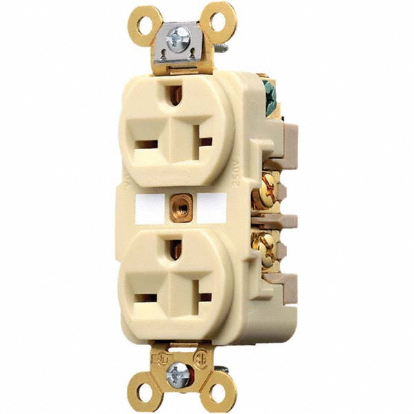 Hubbell Wiring Device-Kellems - Straight Blade Duplex Receptacle: NEMA ...