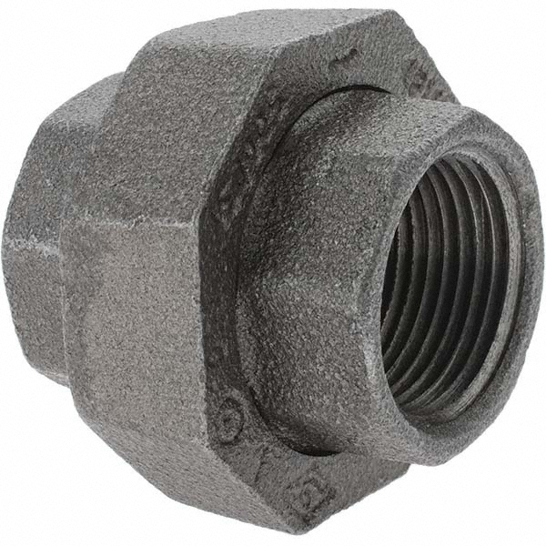 Value Collection - Black Pipe Fittings: Union, 1", Threaded, Malleable ...