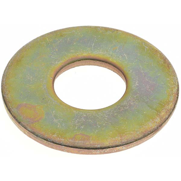 7/16" Screw USS Flat Washer: Steel, Zinc Yellow Dichromate Finish - 1/2 ...