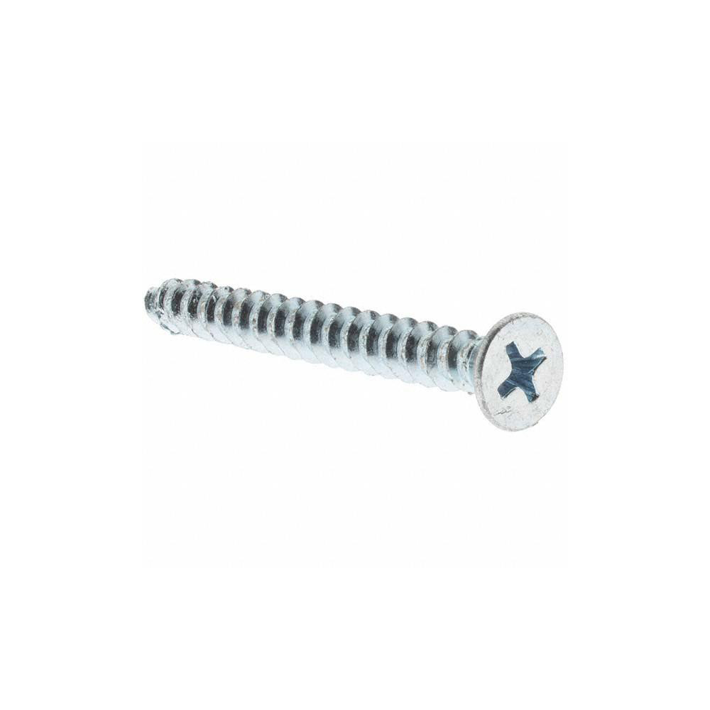 Value Collection - Sheet Metal Screw: #10, Flat Head, Phillips Drive, 1 ...