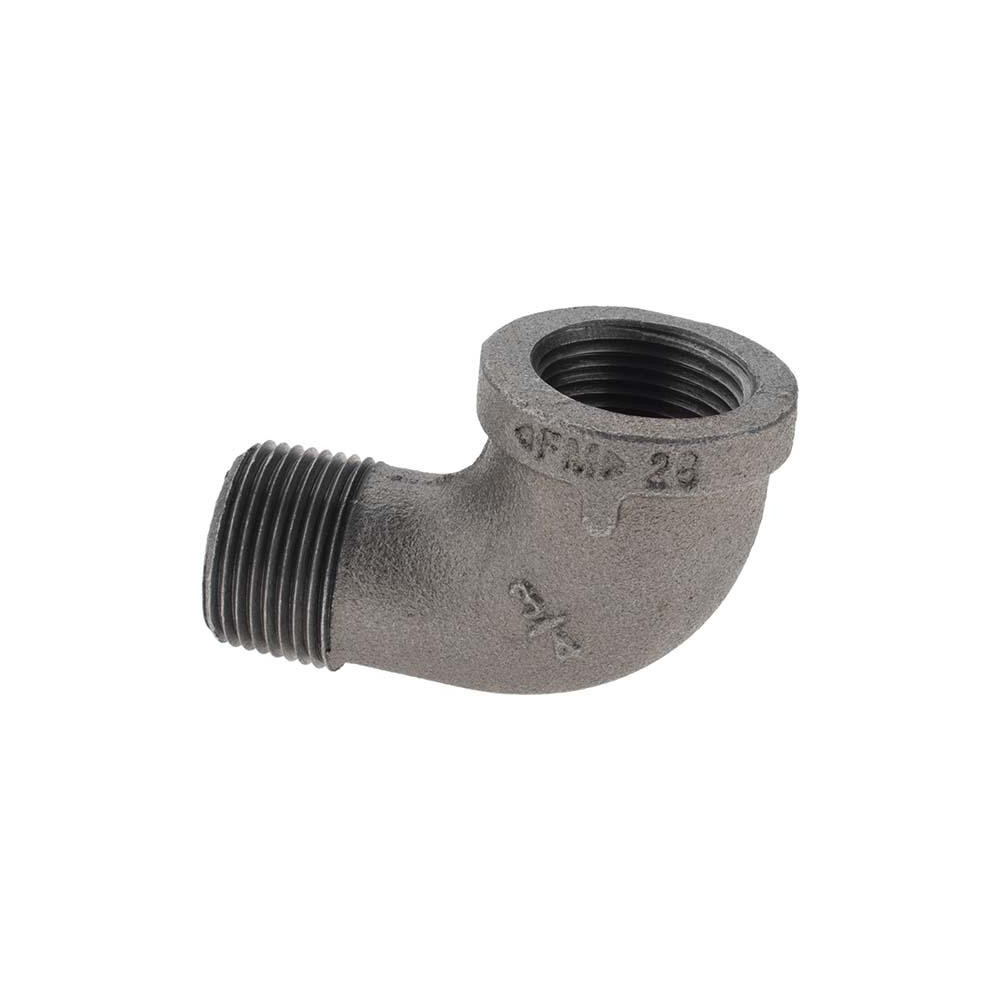 Value Collection - Black 90 deg Street Elbow: 3/4", Threaded | MSC Direct