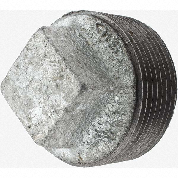 Value Collection - Malleable Iron Pipe Square Plug: 1-1/4" Fitting ...