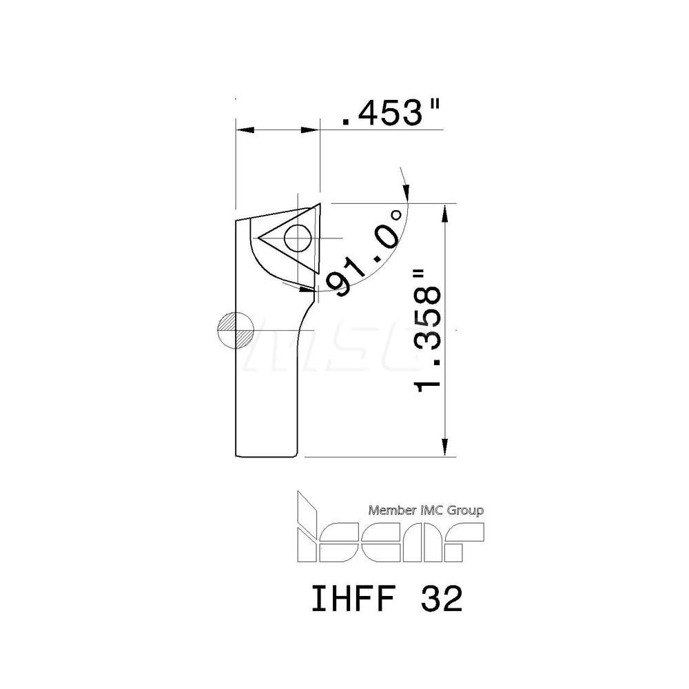 Iscar - Indexable Boring Cartridge: Series ItsBore, 1.378" Min Dia | MSC Direct