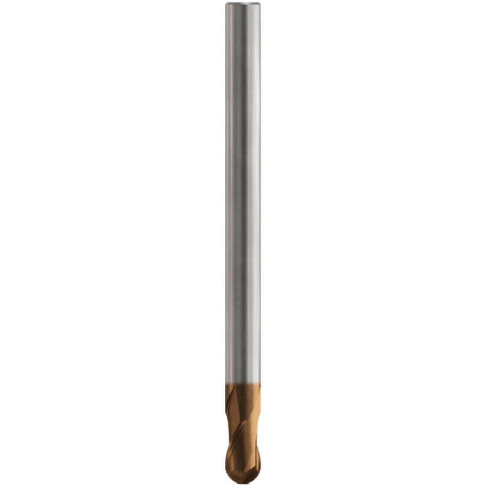 YG-1 - X1-EH Ball End Mill: 2.00 mm Dia, 2.00 mm LOC, 2 Flute, Solid ...