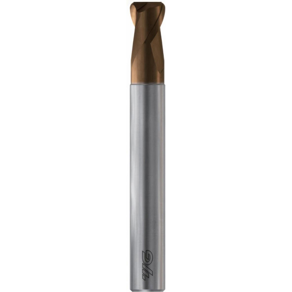 YG-1 - X1-EH Corner Radius End Mill: 2.50 mm Dia, 4.00 mm LOC, 0.1 mm ...